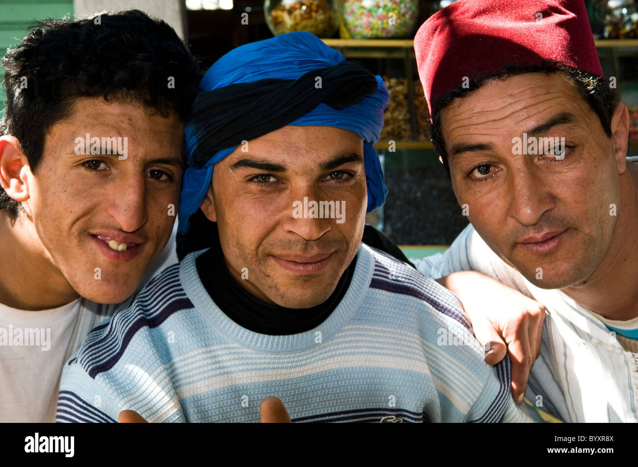 Colorful and funny Moroccan friends Stock Photo - Alamy
