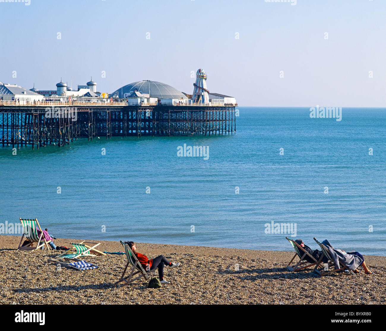 Brighton Beach UK Europe Stock Photo - Alamy