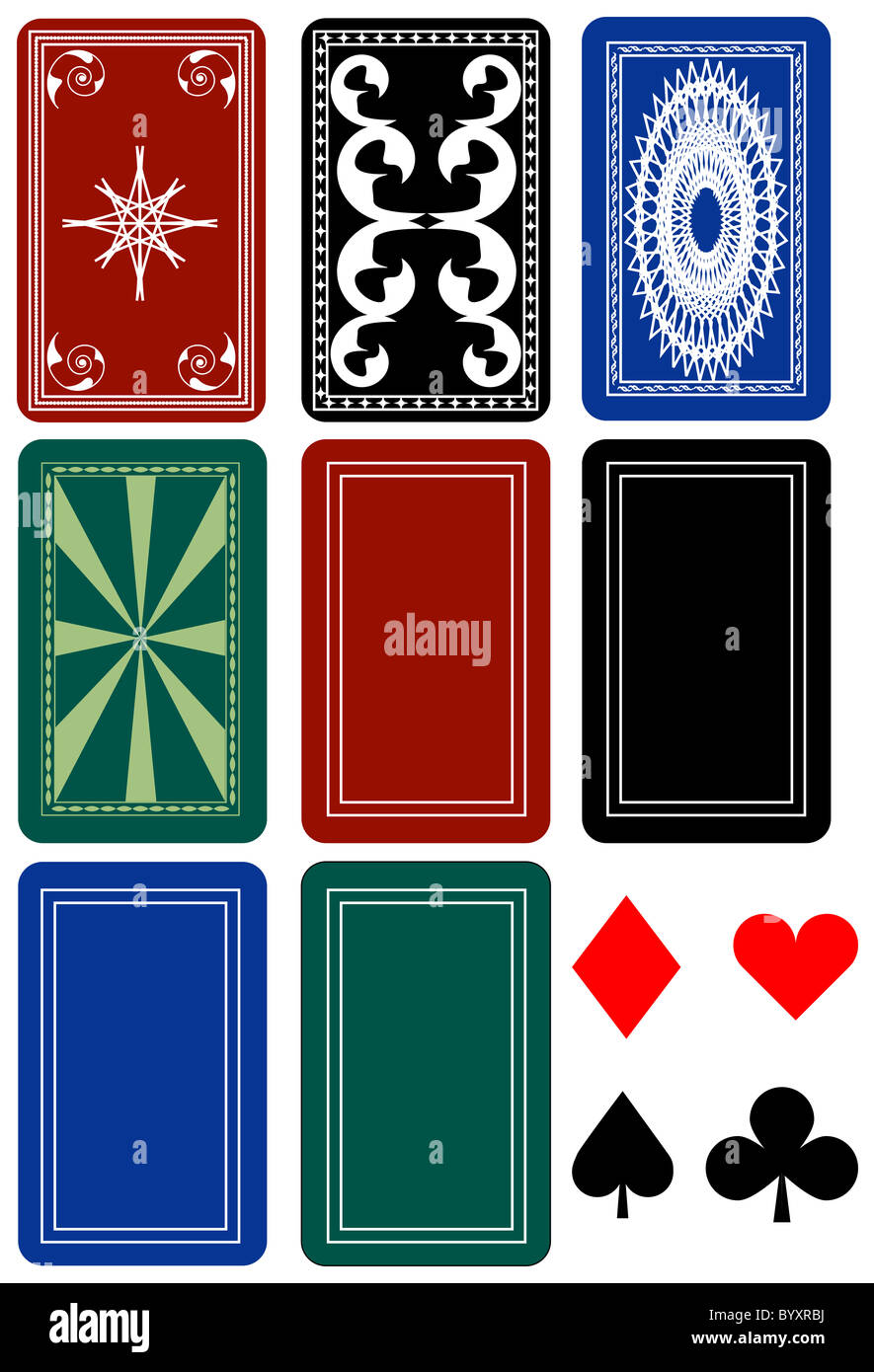 Playing Cards Back Vector Free