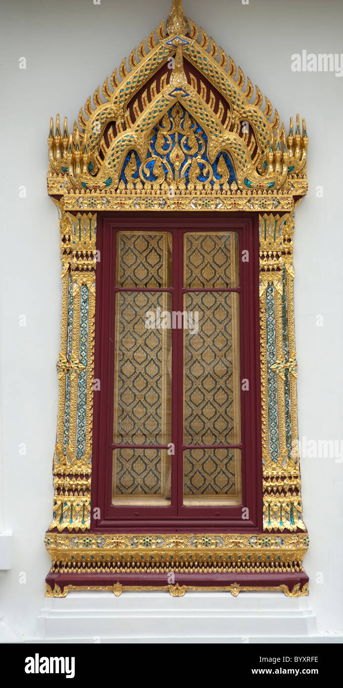 Ornate window at the Grand Palace Stock Photo - Alamy
