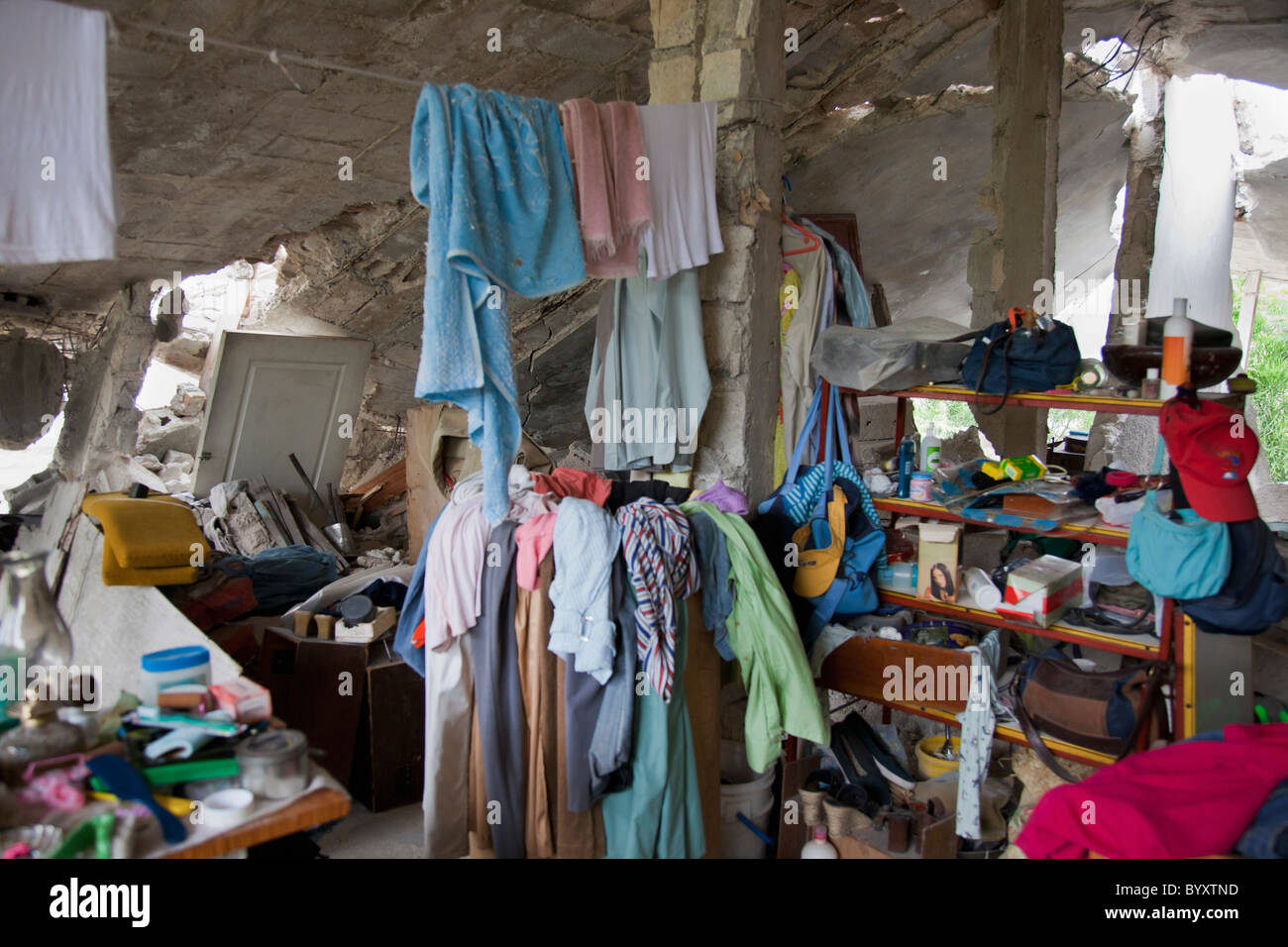 items gathered inside a home after the earthquake; port-au-prince ...