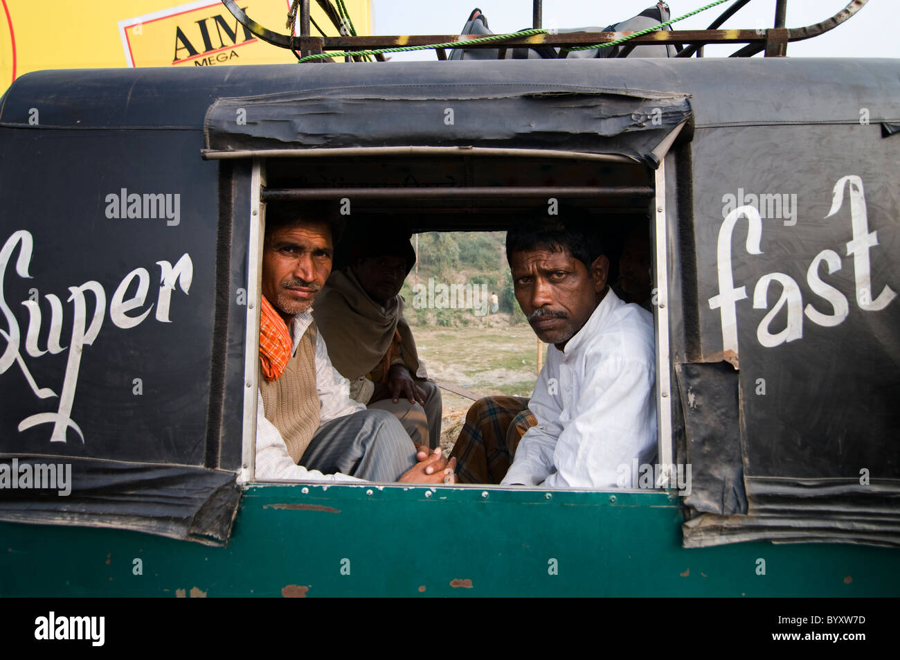 Sitting inside an auto rickshaw Stock Photo - Alamy