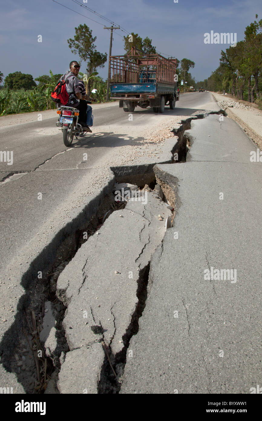 Earthquake Crack In Road