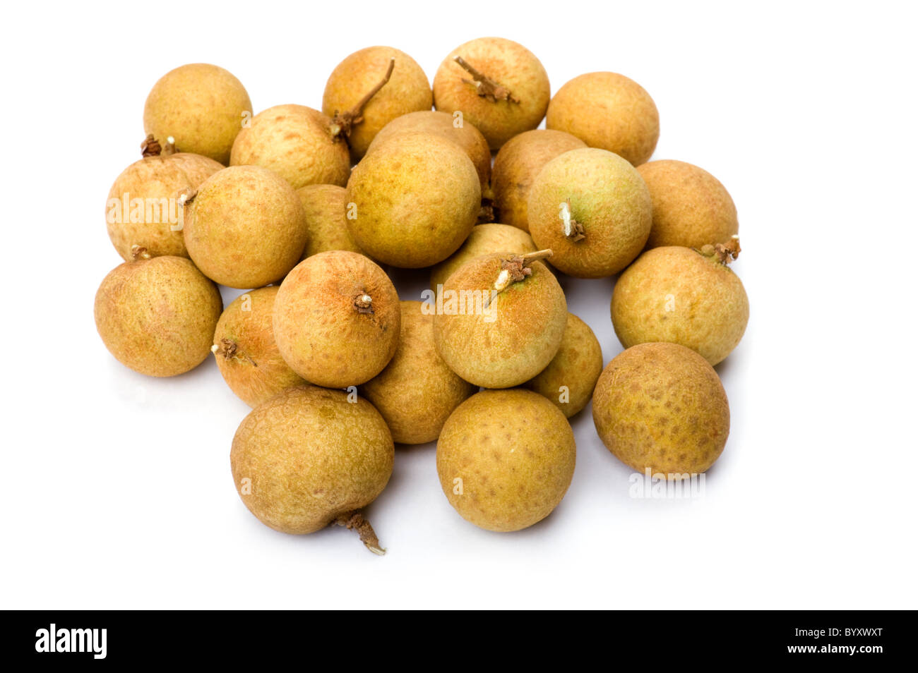 object on white - food Longan close up Stock Photo - Alamy