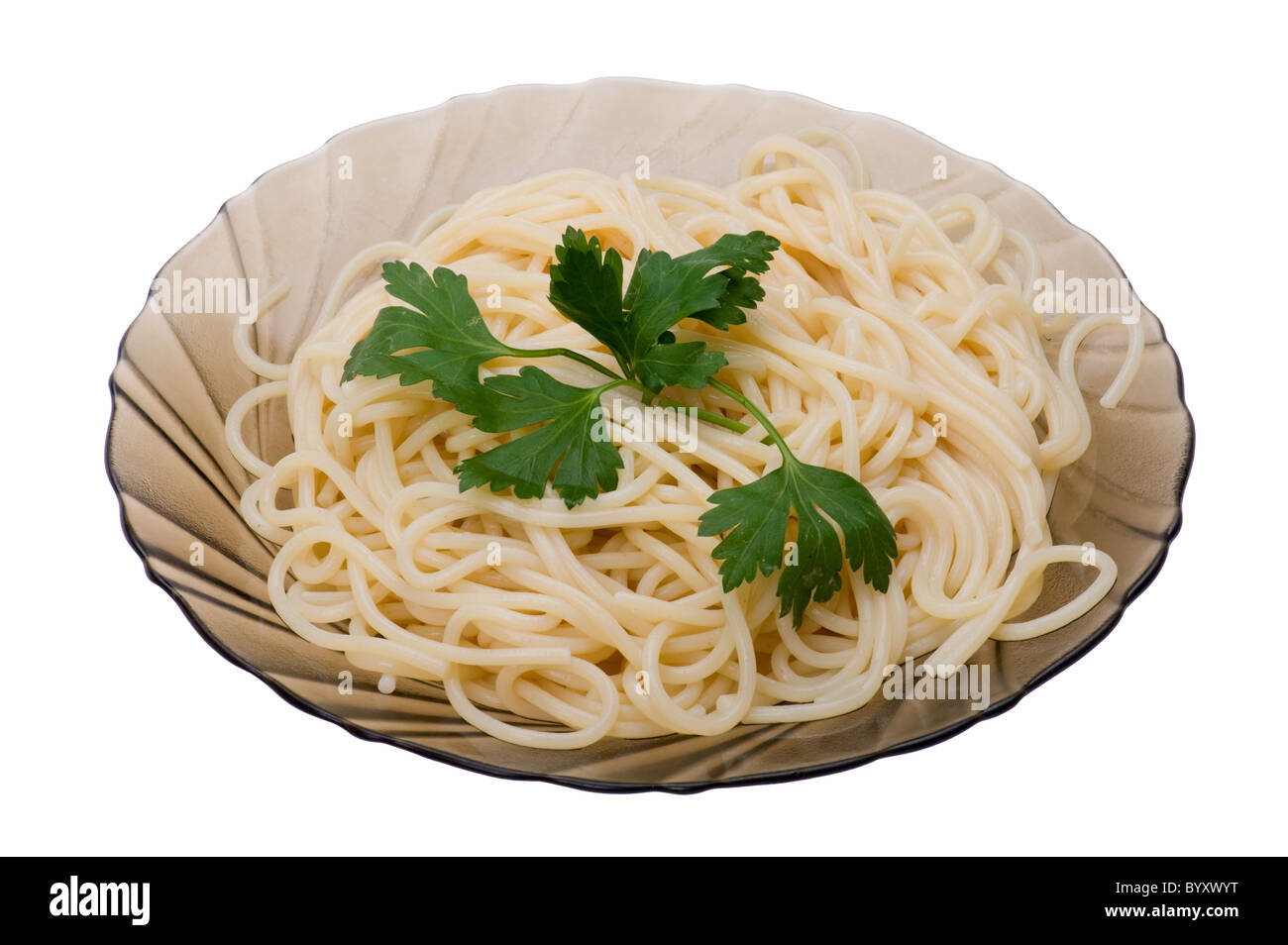 Cooked italian food spaghetti Cut Out Stock Images & Pictures - Alamy