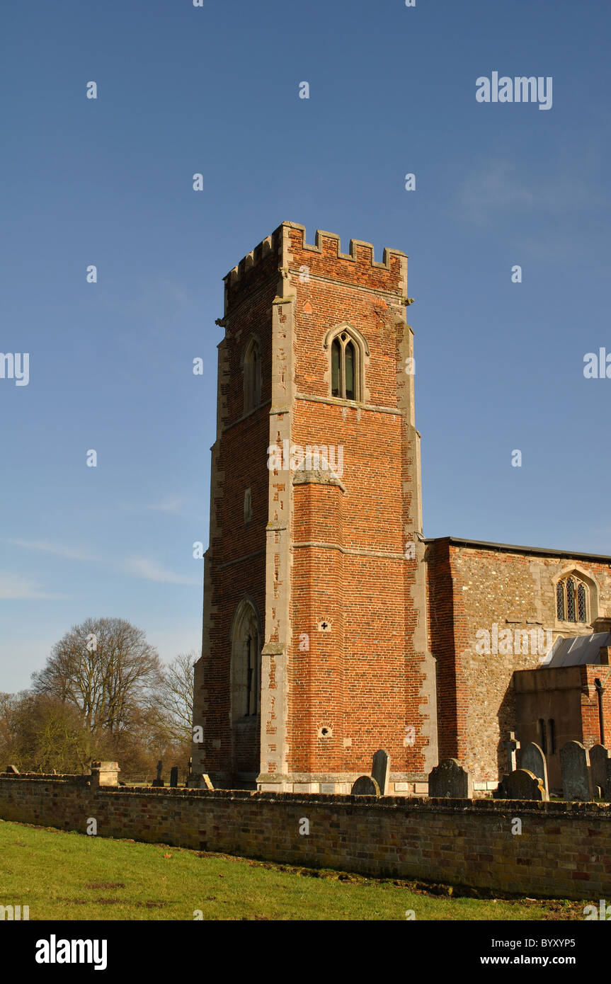 St. Laurence Church, Diddington, Cambridgeshire, England, UK Stock ...