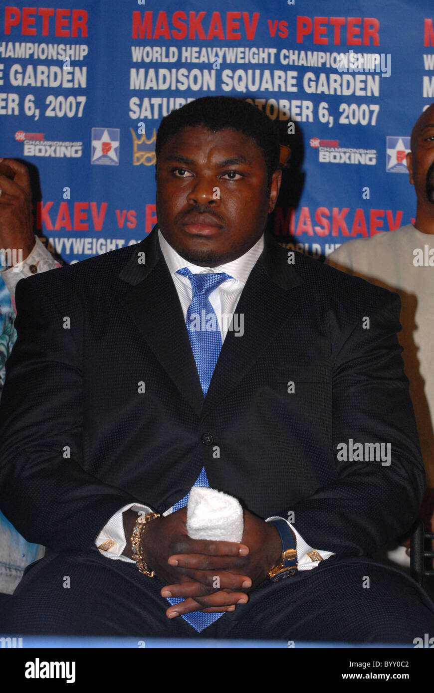 Samuel Peter World Heavyweight Championship press conference. WBC ...