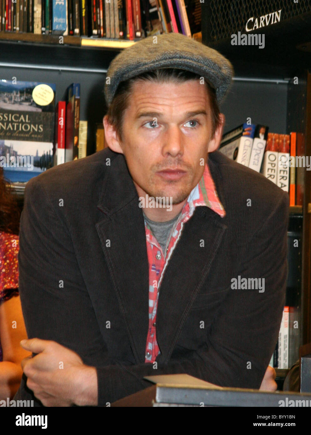 Ethan Hawke 'The Hottest State' book and soundtrack signing at Borders ...