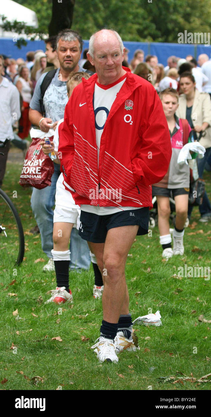 Brian Ashton O2 Scrum In The Park with the England rugby squad at ...