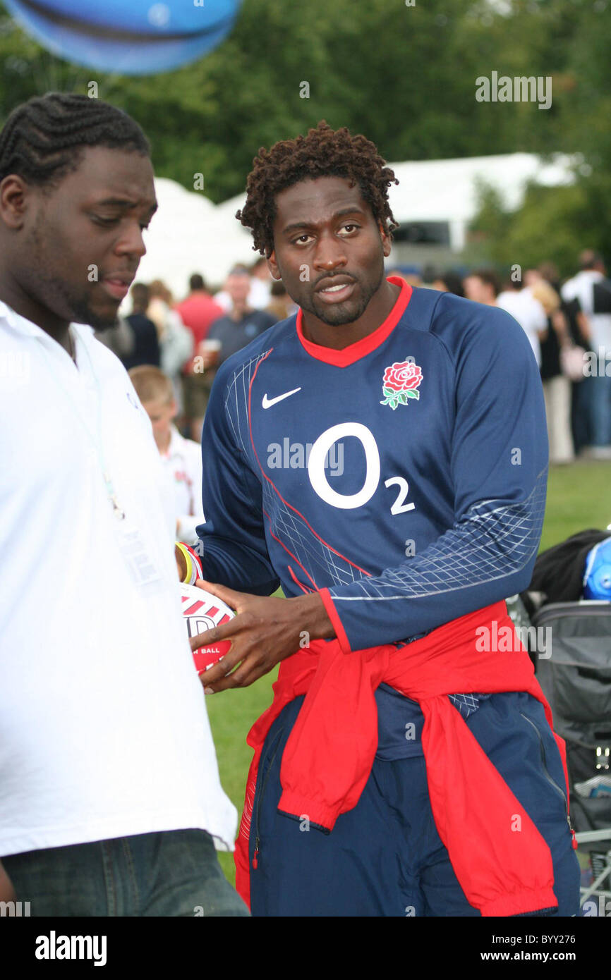 Paul Henry Sackey O2 Scrum In The Park with the England rugby squad at ...