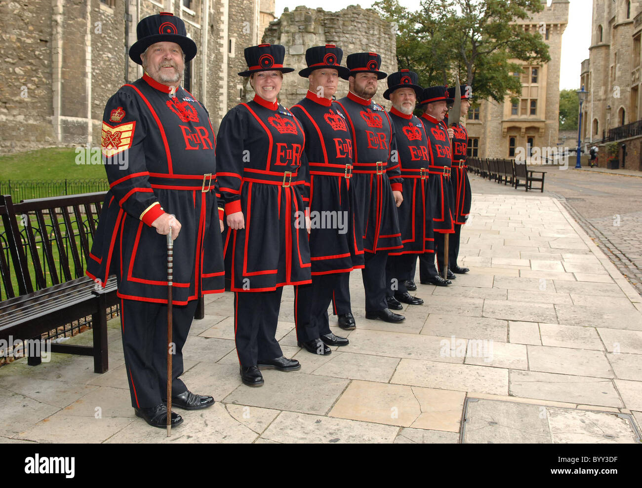 The first ever female Beefeater, Yeoman Warder Moira Cameron, starts ...