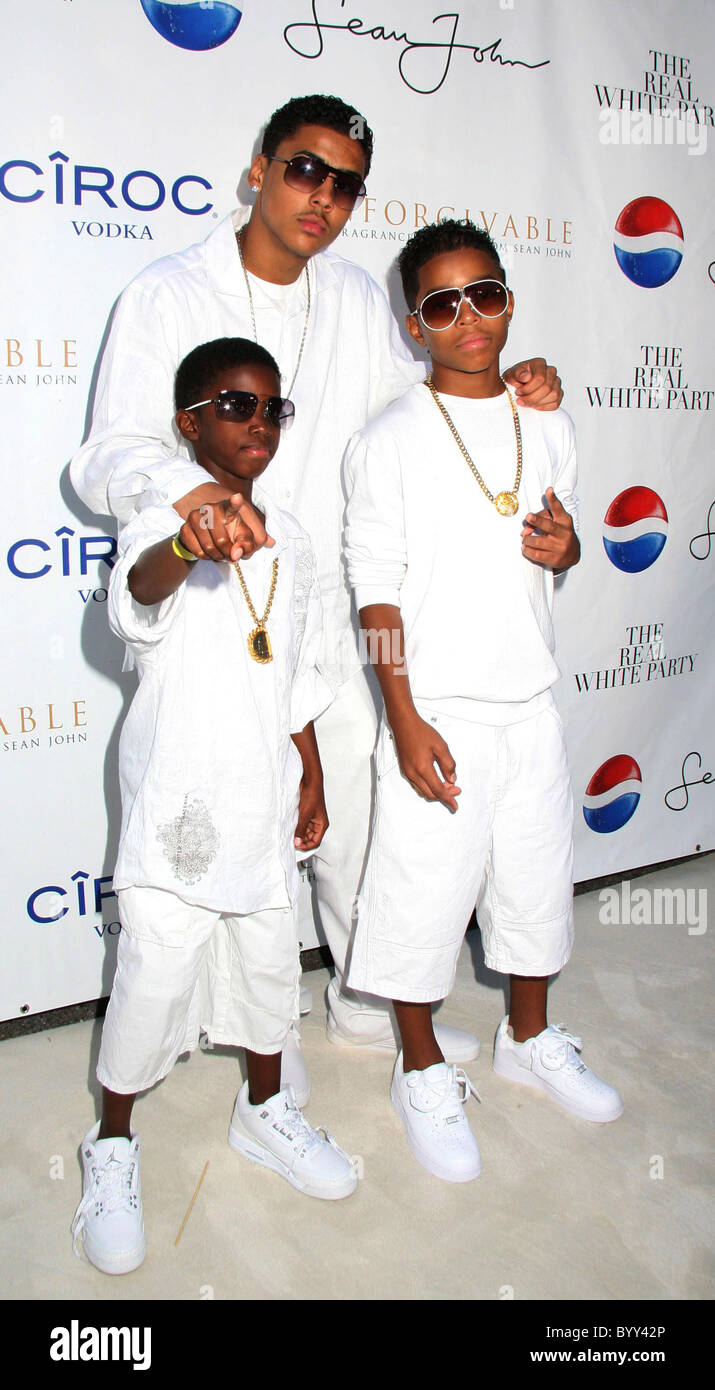 Sean Combs aka P. Diddy's children Big Christian, Little Quincy,and middle child Justin Combs ...