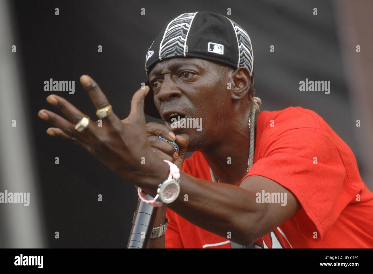Flavor Flav of Public Enemy Rock the Bells Concert Randall's Island New ...
