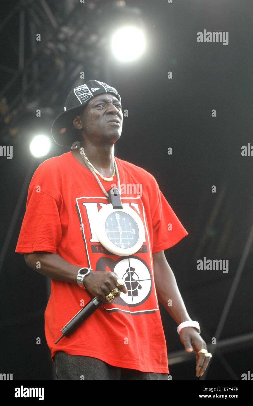 Flavor Flav of Public Enemy Rock the Bells Concert Randall's Island New ...