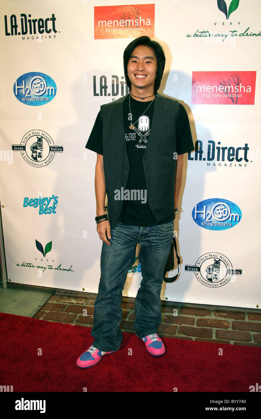 Justin Chon Grand opening of eco-friendly boutique Menemsha Studio City ...