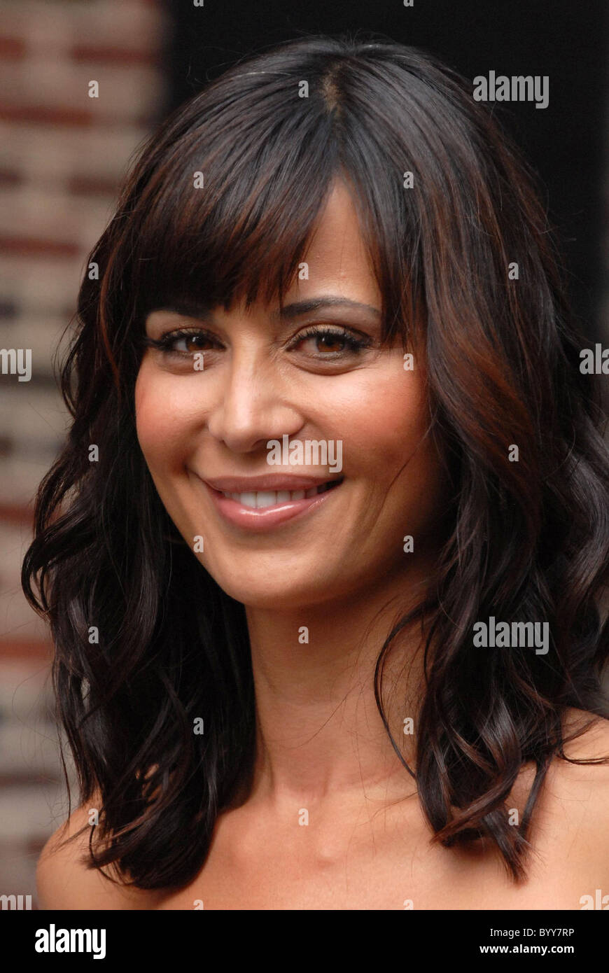Catherine Bell outside Ed Sullivan Theatre for the 'Late Show With ...