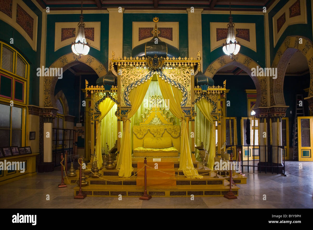 Indonesia Sumatra Medan Maimoon palace interior Stock Photo - Alamy