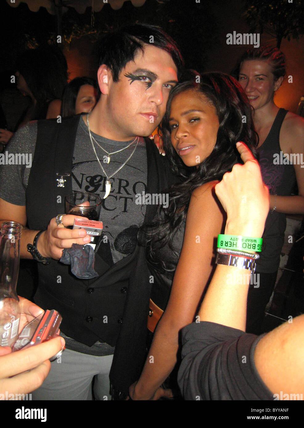 David Hamilton-Parnaby and Charley Uchea Big Brother 8 wrap party held ...