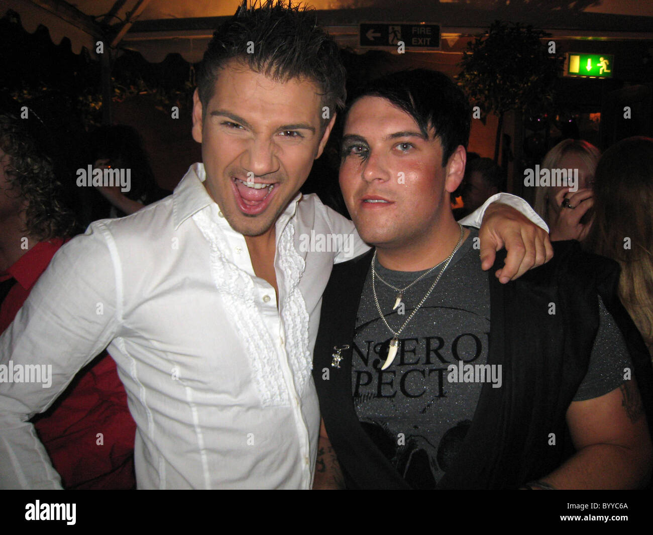 Gerry Stergiopoulos and David Hamilton-Parnaby Big Brother 8 wrap party ...