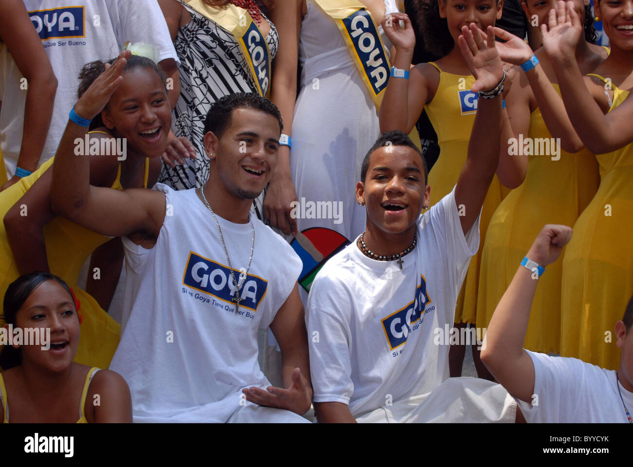 GOYA float Dominican Day Parade in Midtown New York City, USA - 12.08. ...