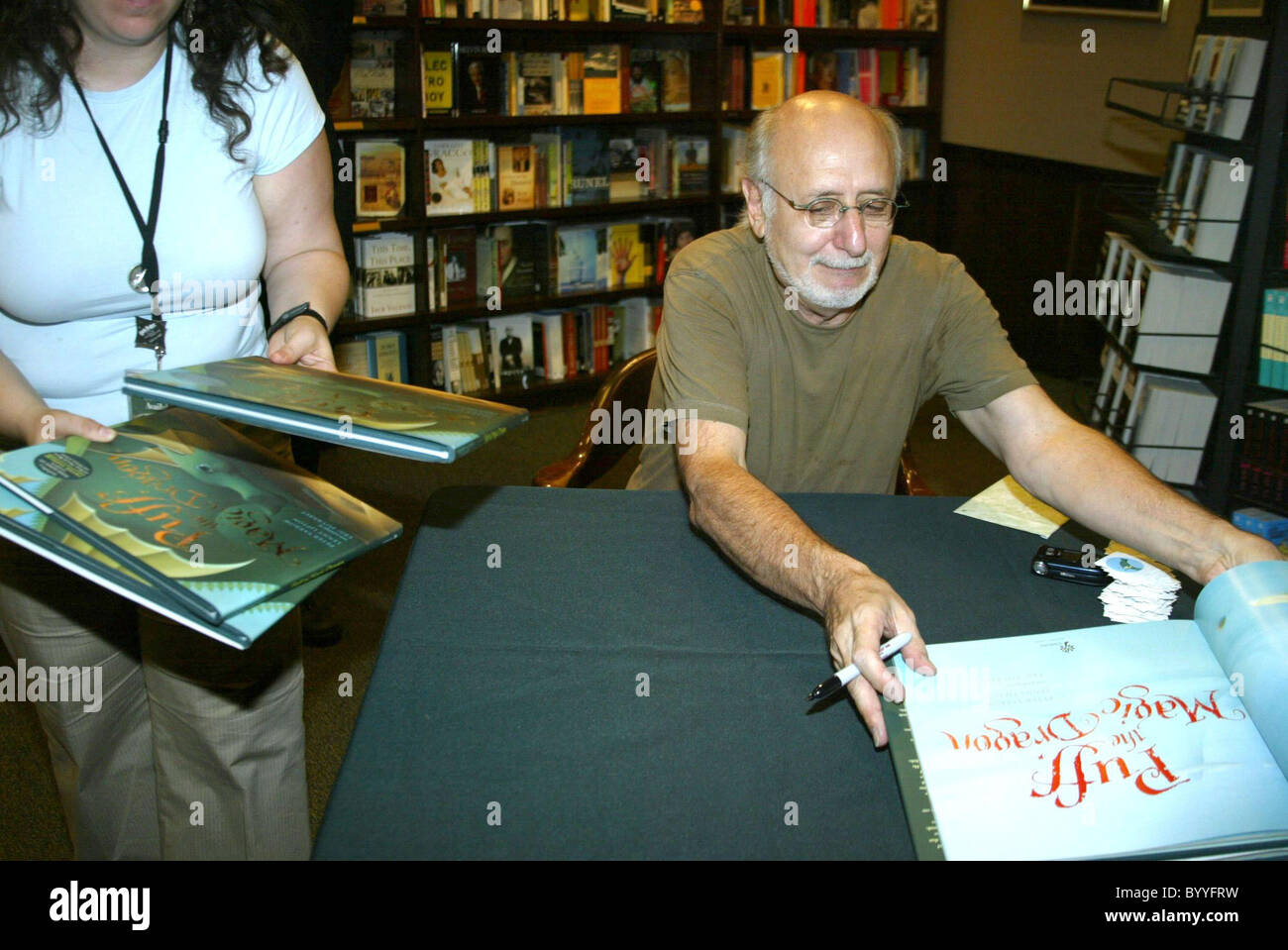 Peter Yarrow formerly of the folk group "Peter Paul and Mary" signs ...