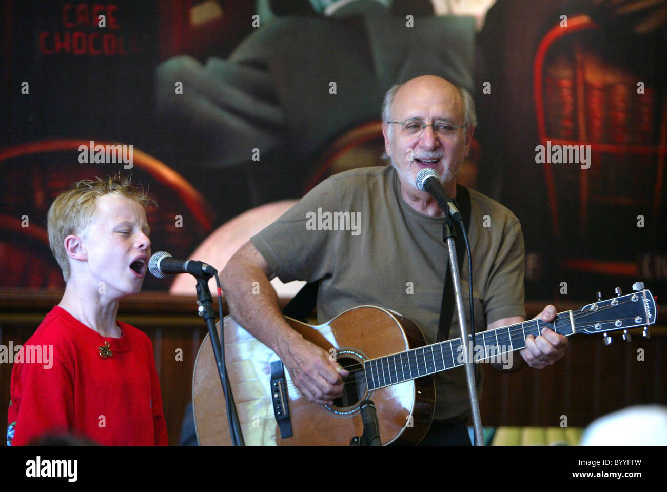 Peter Yarrow formerly of the folk group "Peter Paul and Mary" signs ...