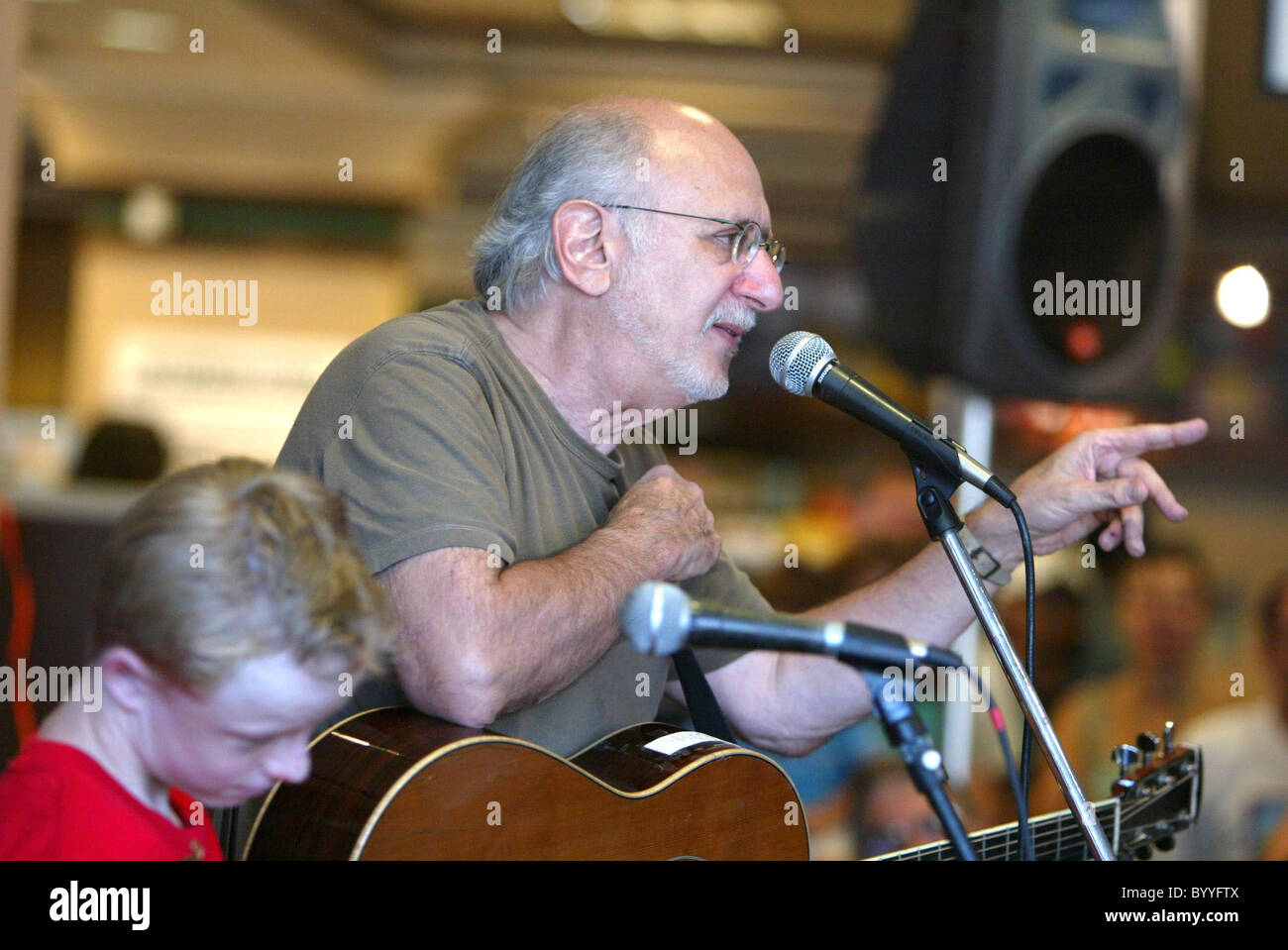 Peter Yarrow formerly of the folk group "Peter Paul and Mary" signs ...