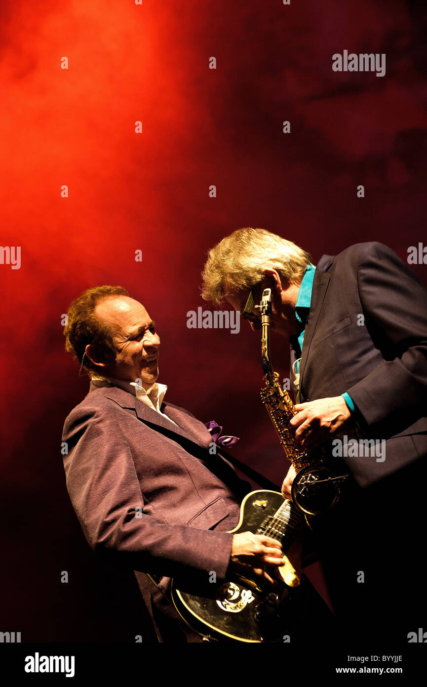Phil Manzanera and Andrew Mackay of Roxy Music plays the o2 Arena ...