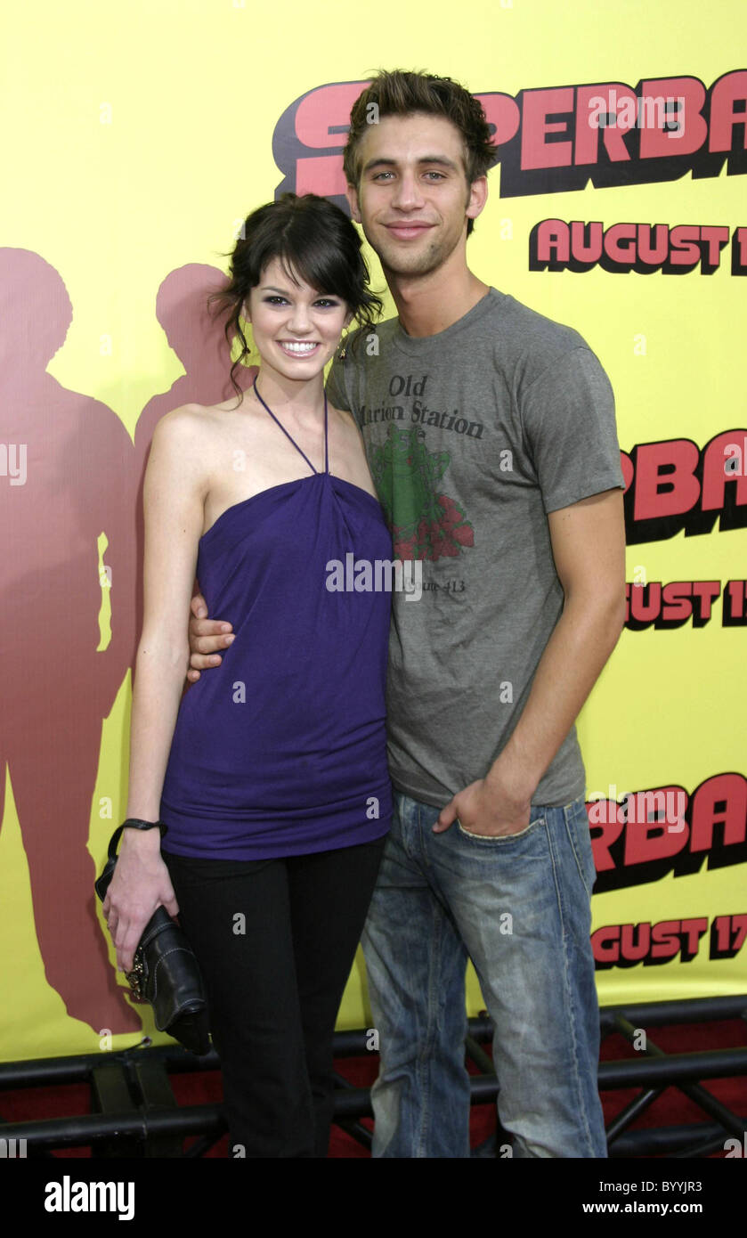 Rachel Melvin and Blake Barris "Superbad" LA Premiere at Grauman's ...