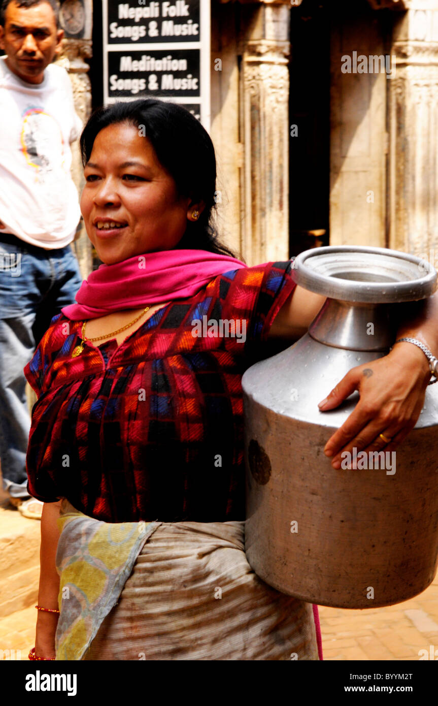 nepalese lady with her water container ,peoples lives ( the nepalis ...