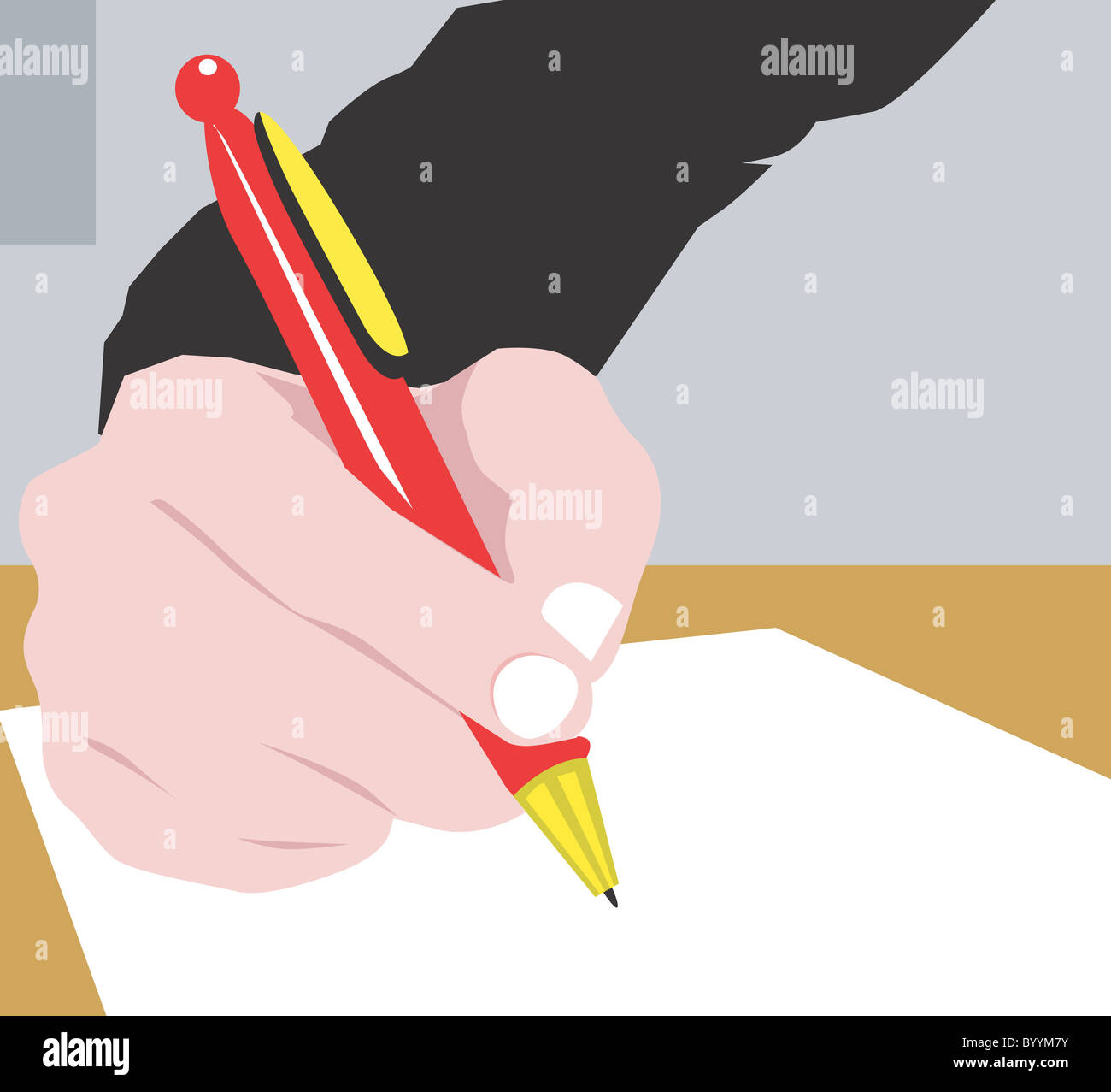 Officer writing letter hi-res stock photography and images - Alamy
