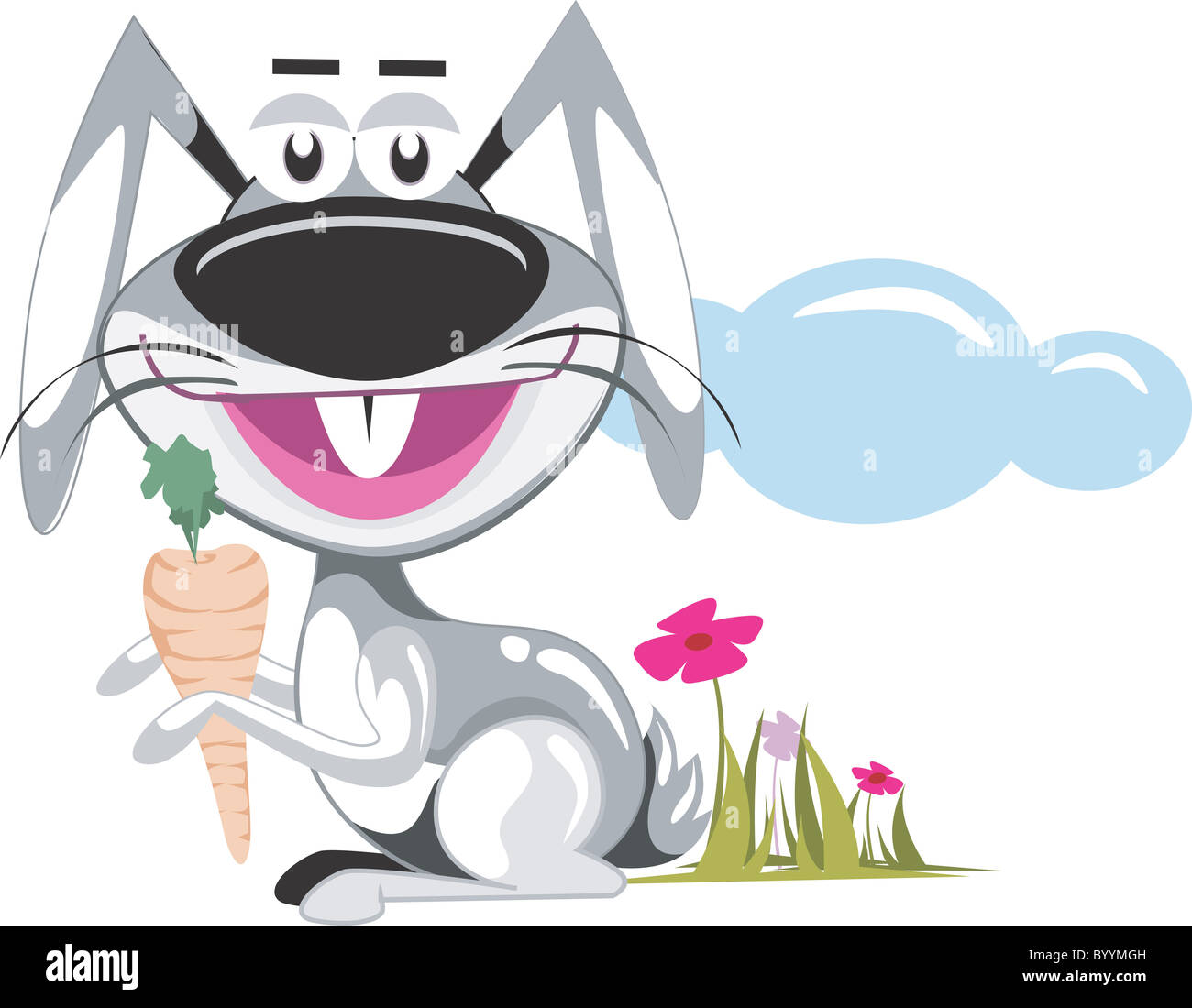 Illustration of a rabbit hi-res stock photography and images - Alamy