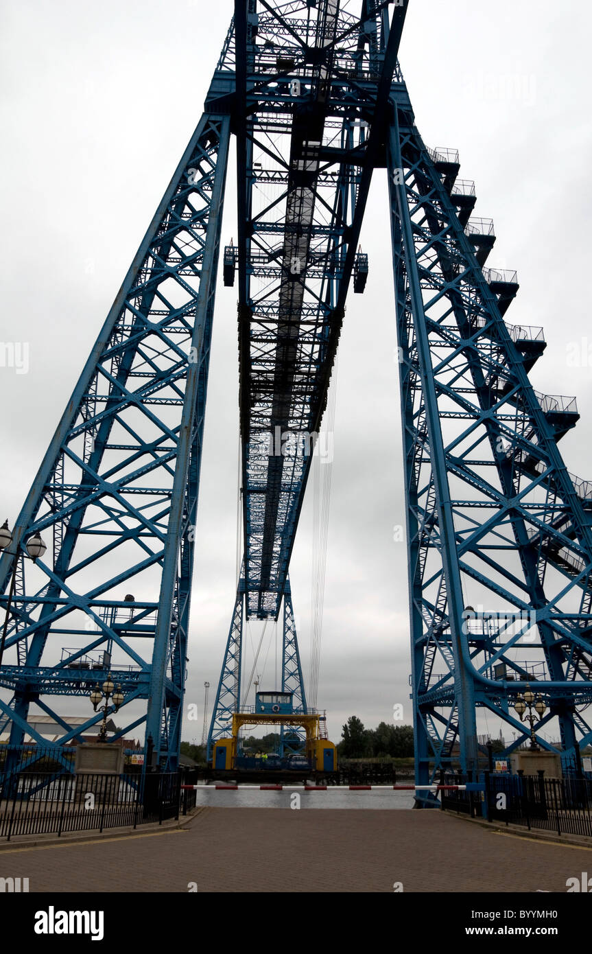 Part of the Transporter Bridge in Middlesbrough, North East England ...