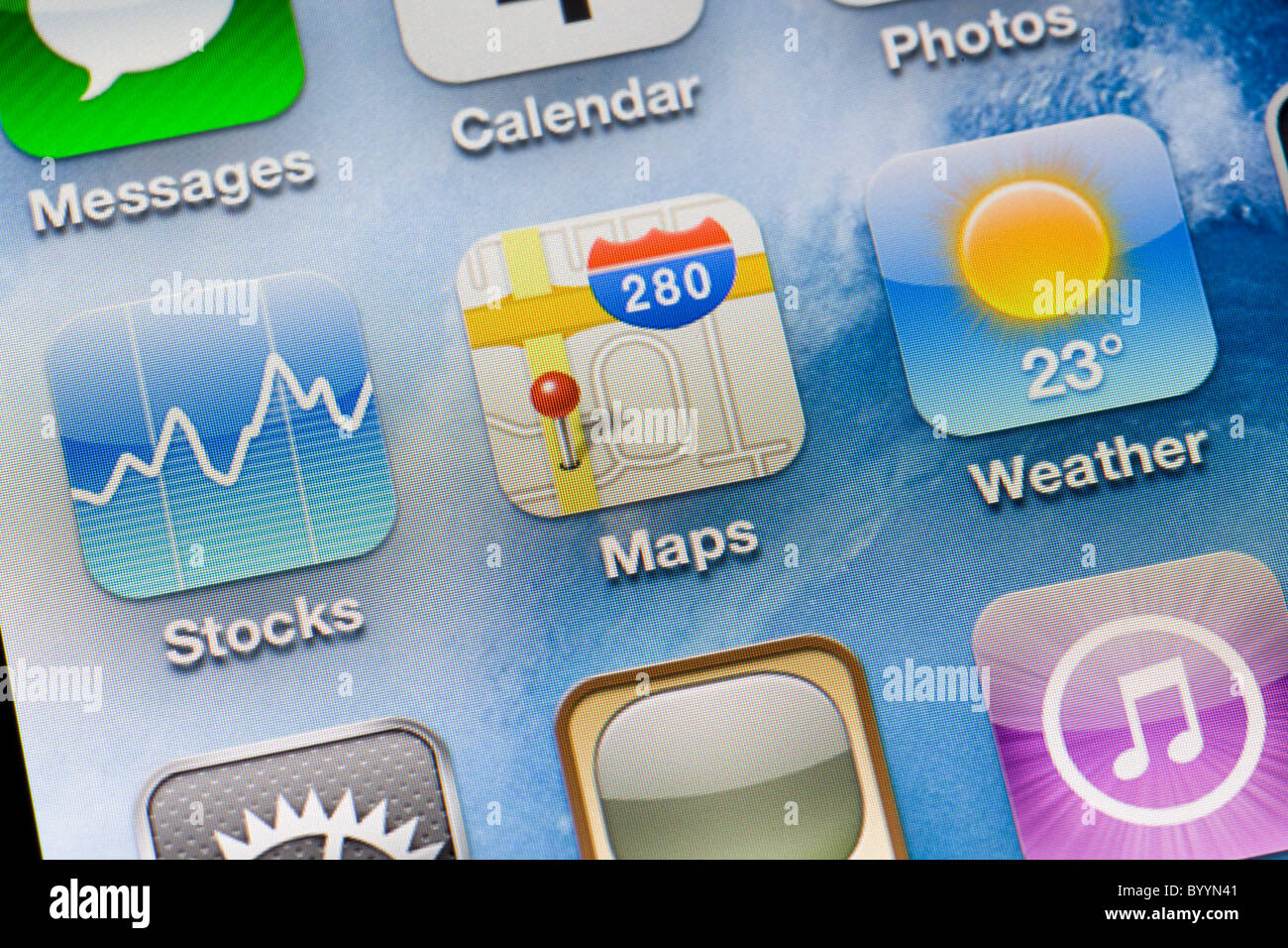 Maps screen hi-res stock photography and images - Alamy