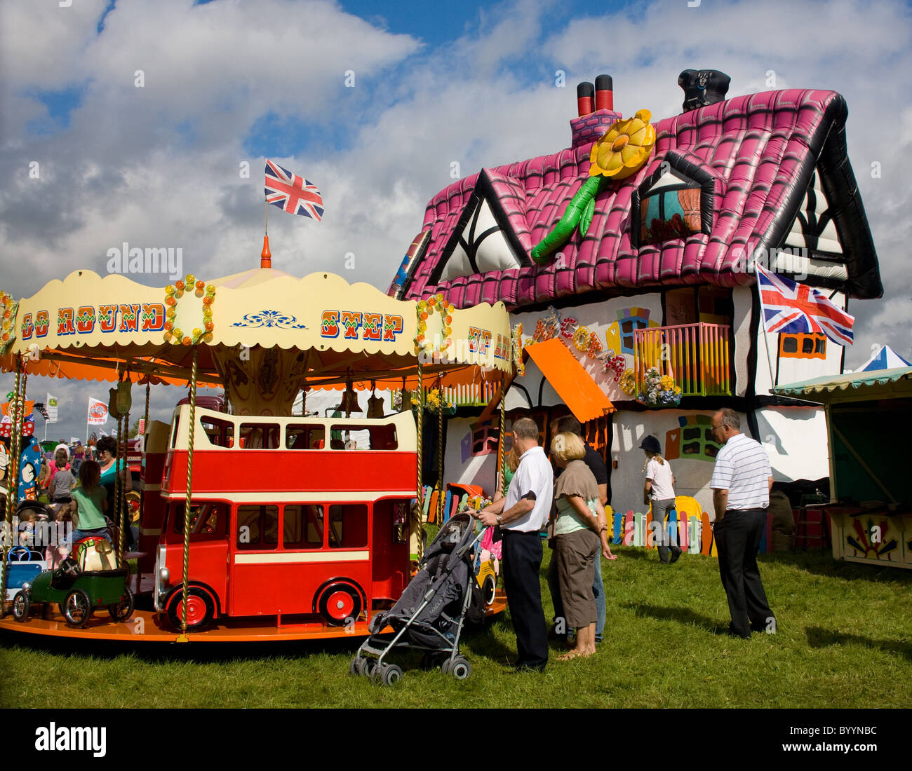 Children's Carousel and activity House at the Bucks County Show, Bucks ...