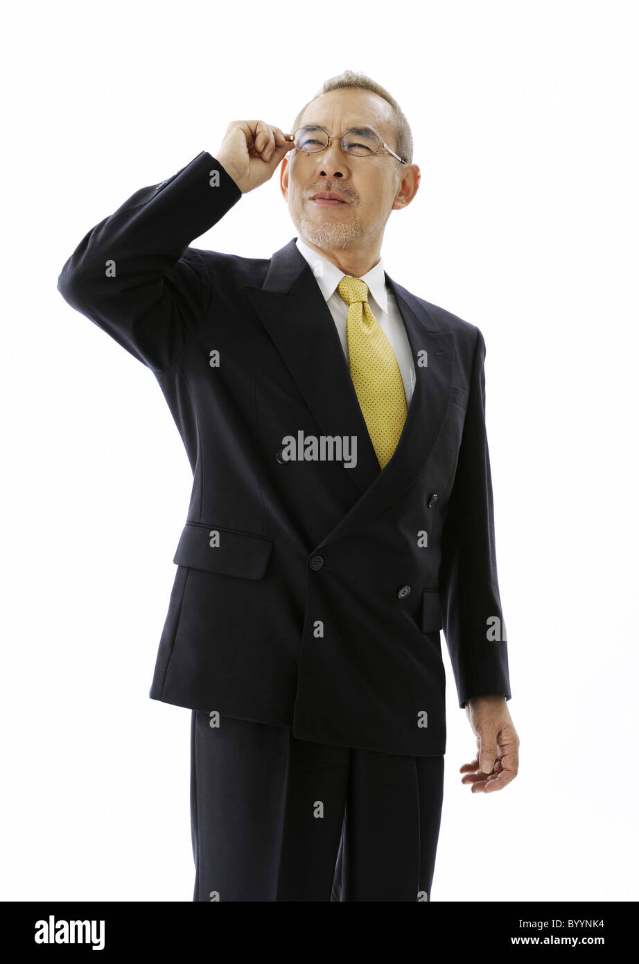 Businessman looking up Stock Photo - Alamy