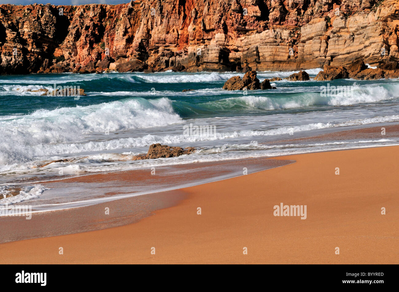 Portugal, Algarve: Praia do Tonel in Sagres Stock Photo - Alamy