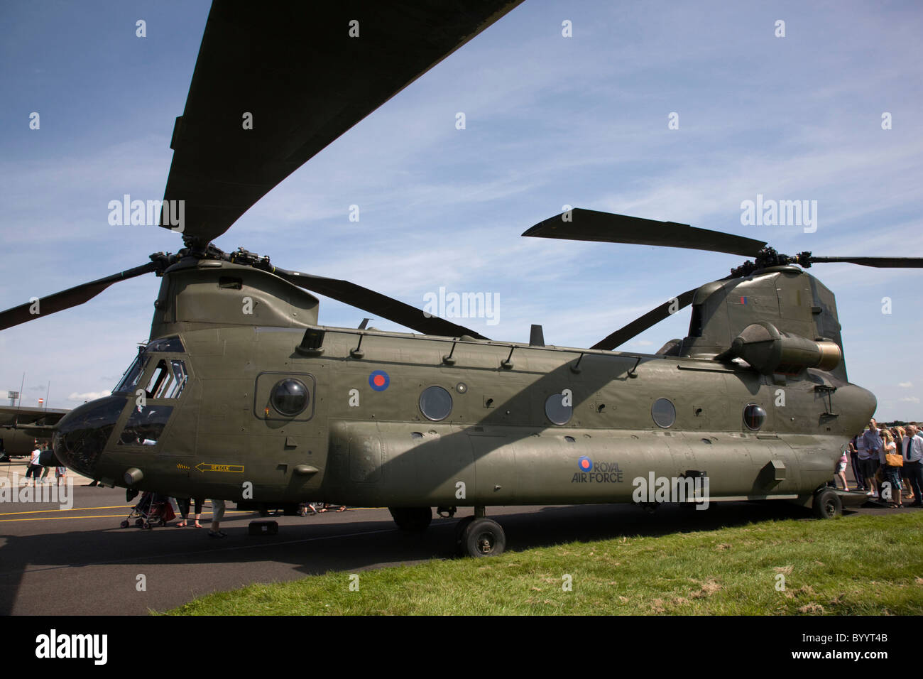 Static display of Chinook helicopter Stock Photo - Alamy
