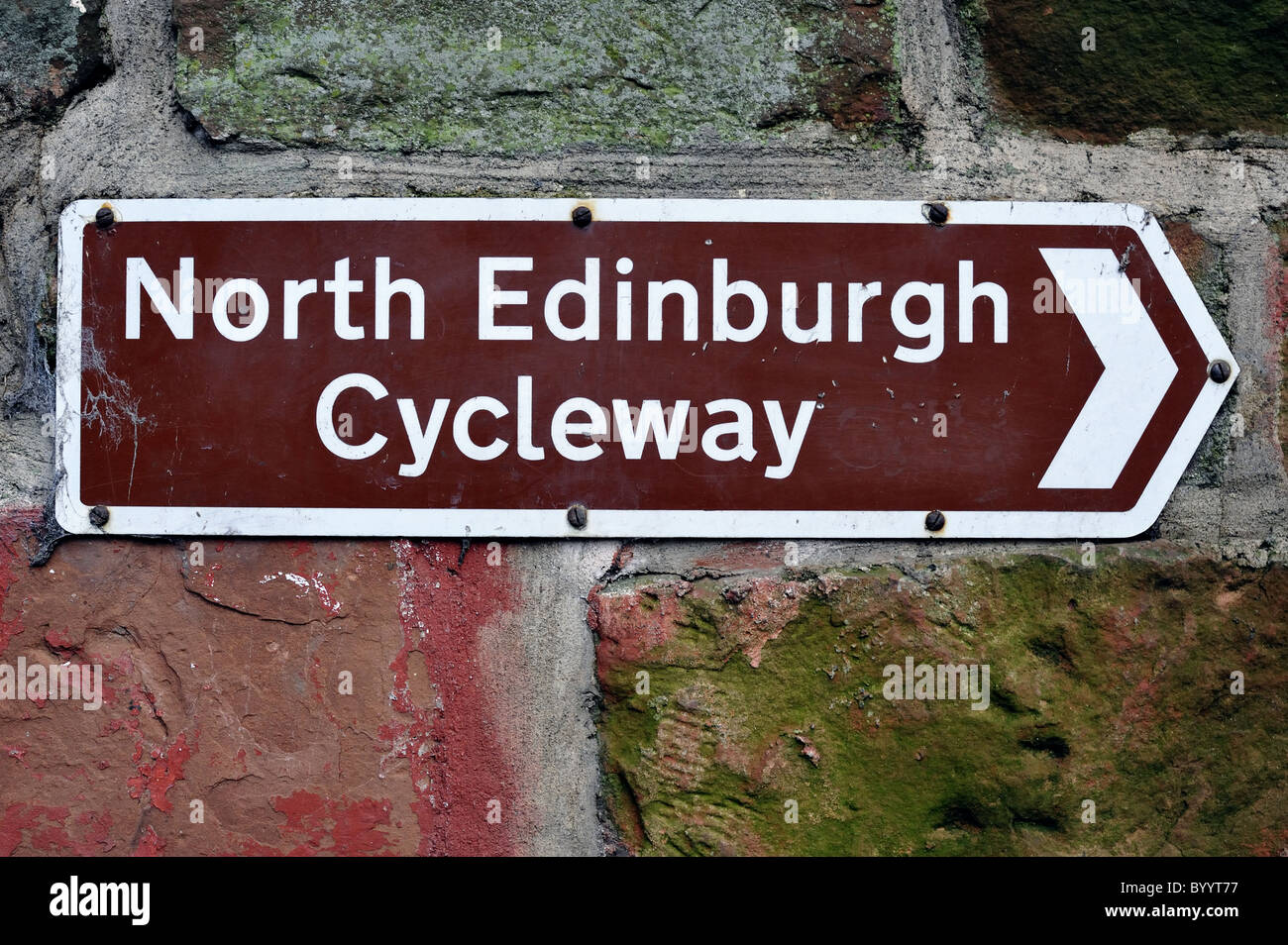 North Edinburgh Cycleway Stock Photo - Alamy