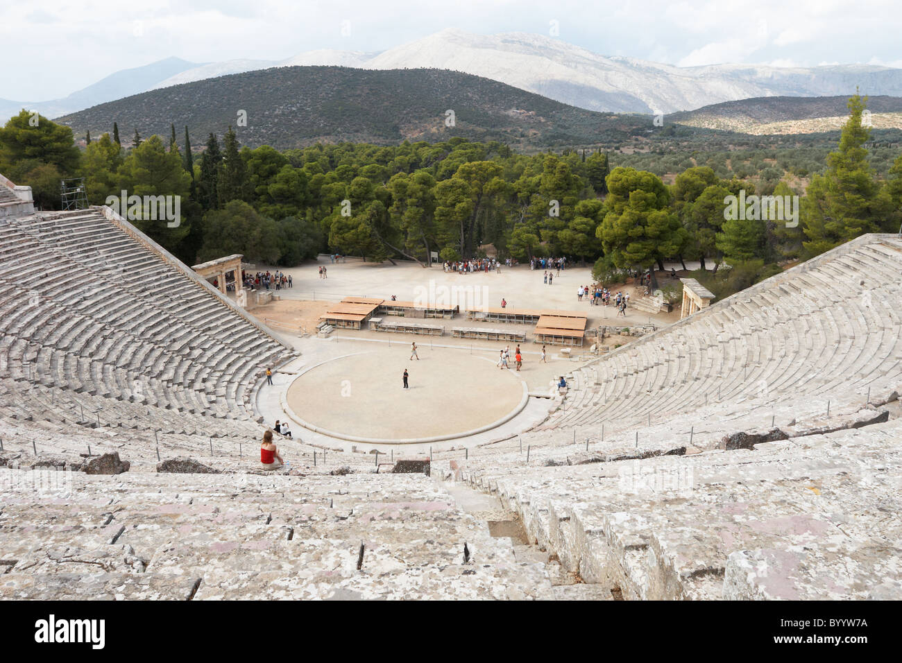 Greek Amphitheater Epidaurus High Resolution Stock Photography and ...