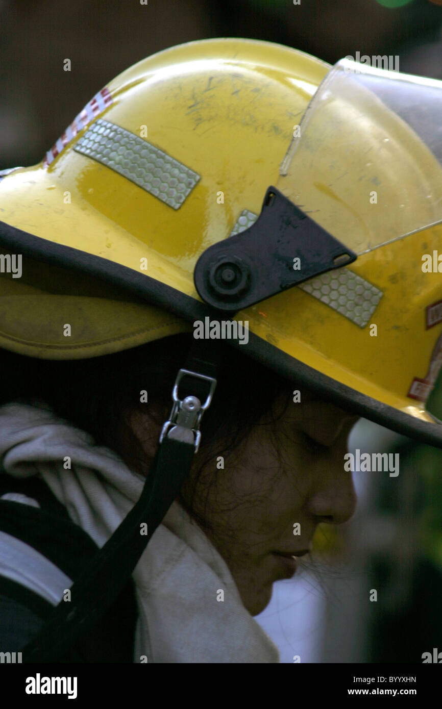 Firefighter scba ladder hi-res stock photography and images - Alamy