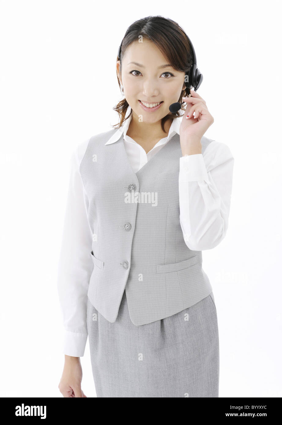 Portrait of operator Stock Photo - Alamy