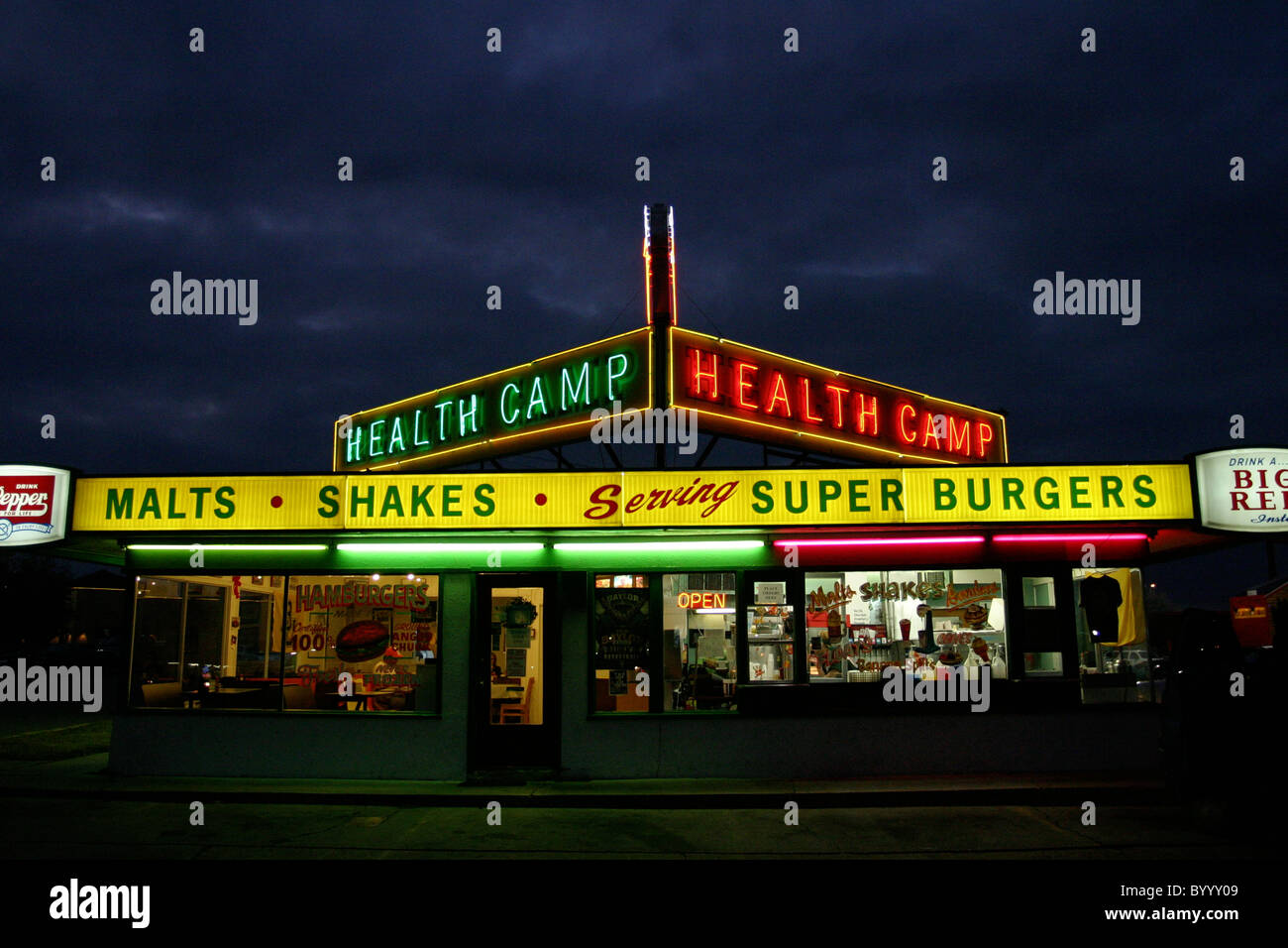 Diner in Texas USA Stock Photo - Alamy