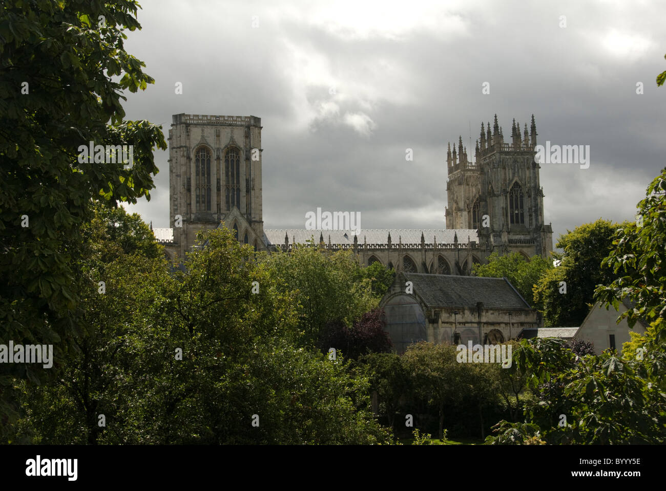 YORKSHIRE; YORK MINSTER FROM CITY WALLS Stock Photo - Alamy