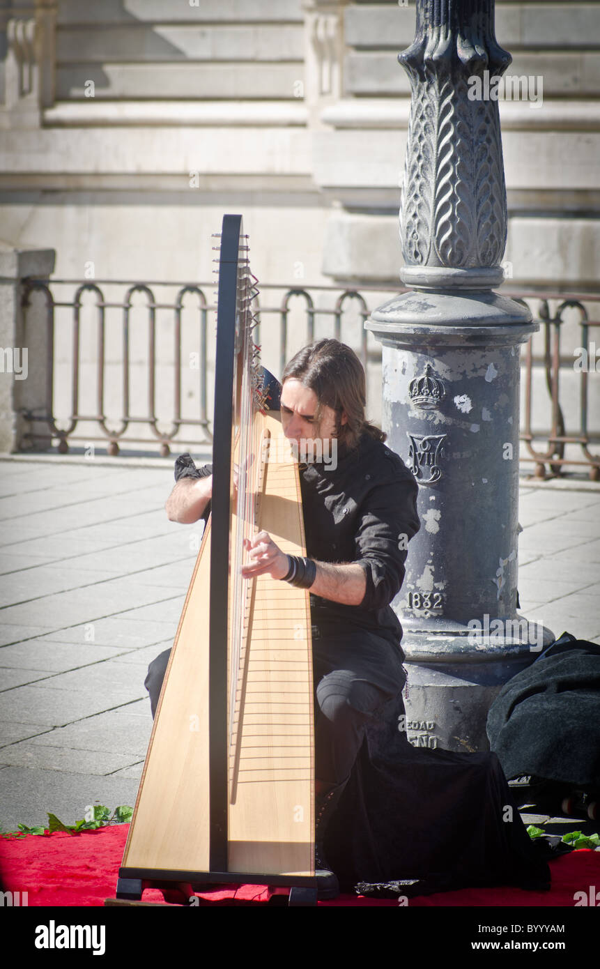 Playing Harp High Resolution Stock Photography and Images - Alamy