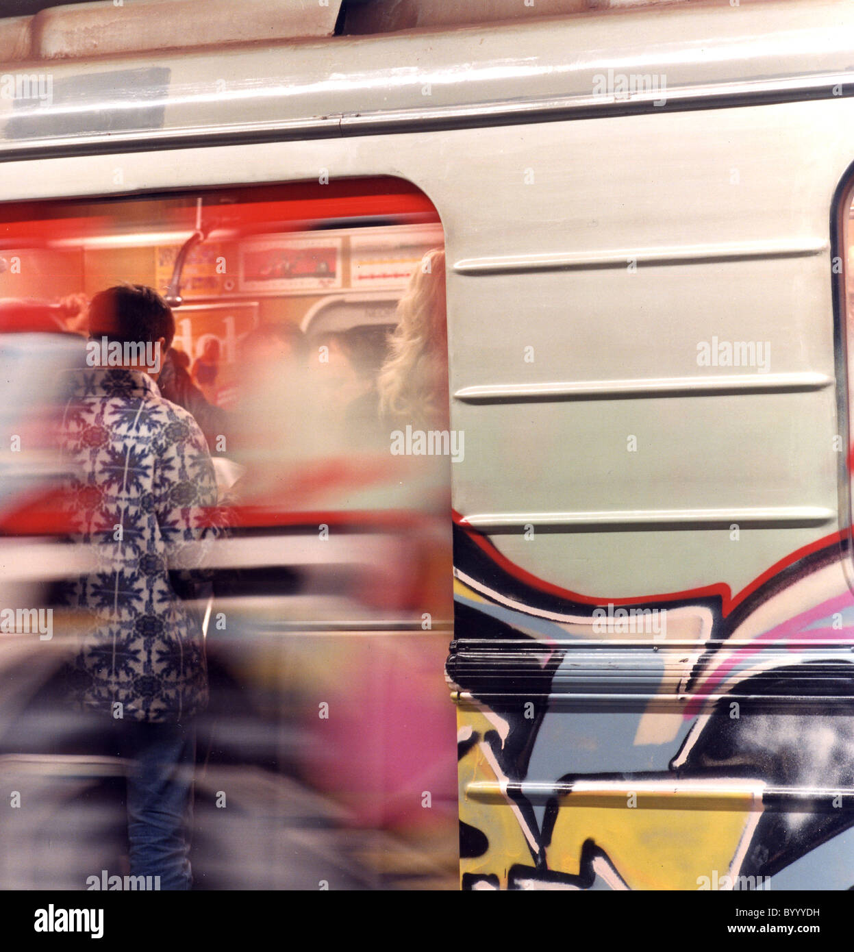 Graffiti Prague Metro Stock Photo - Alamy