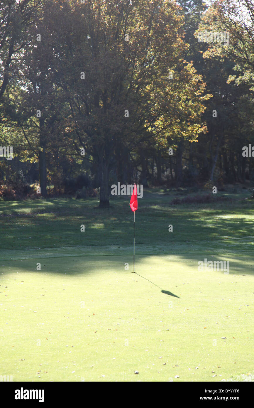 Golf hole flag hi-res stock photography and images - Alamy