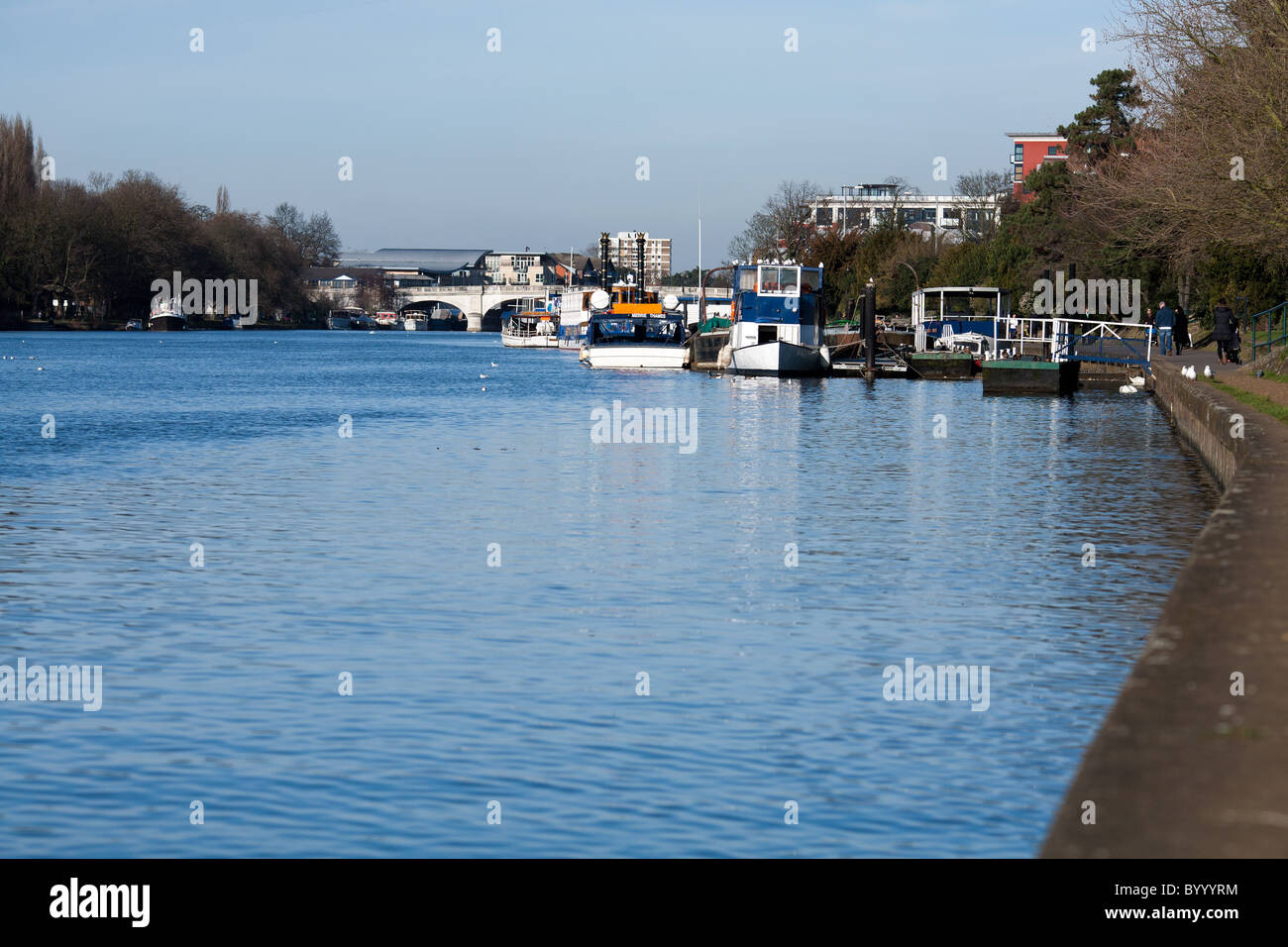 Kingston upon Thames riverside Stock Photo - Alamy