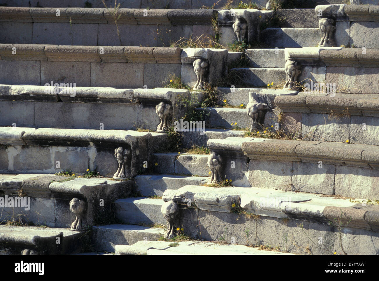 Seating At Amphitheatre, Close Up Stock Photo - Alamy