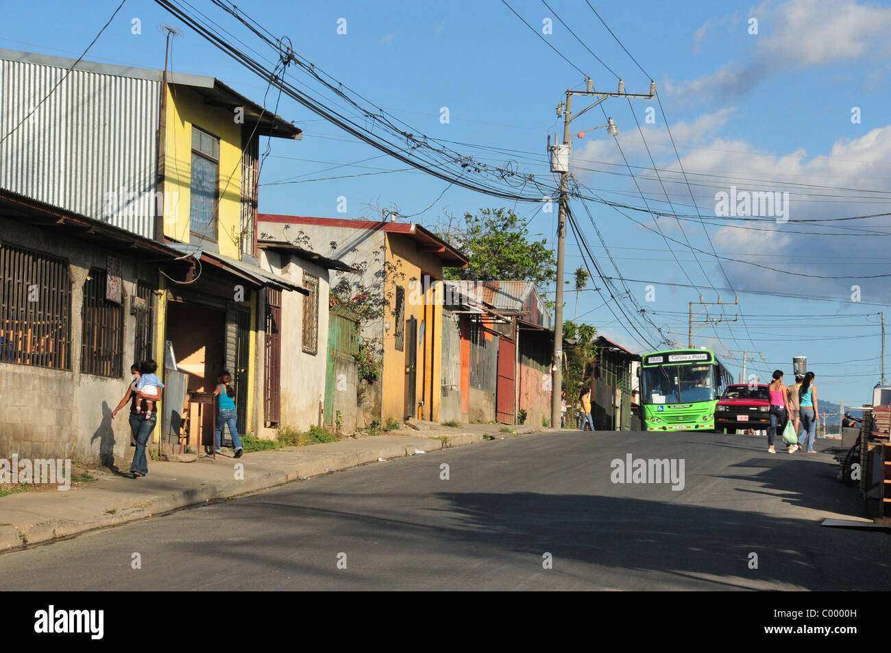 La Carpio street scene San José Stock Photo - Alamy